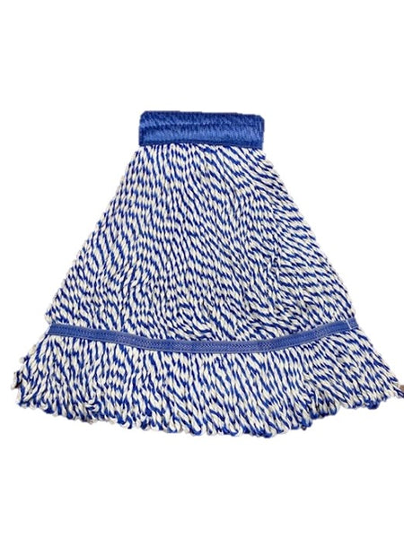Microfiber Looped End String Mop – Medium – Wide Band – Blue – Better Brush