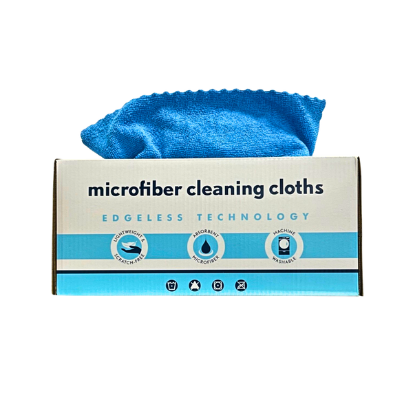 Disposable Microfiber Cloths - 12 x 12 Blue - Box of 50 – Better Brush